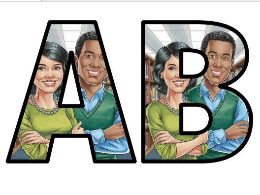 Librarians Library Dramatic Role Play Center Area Lettering Set Display ...