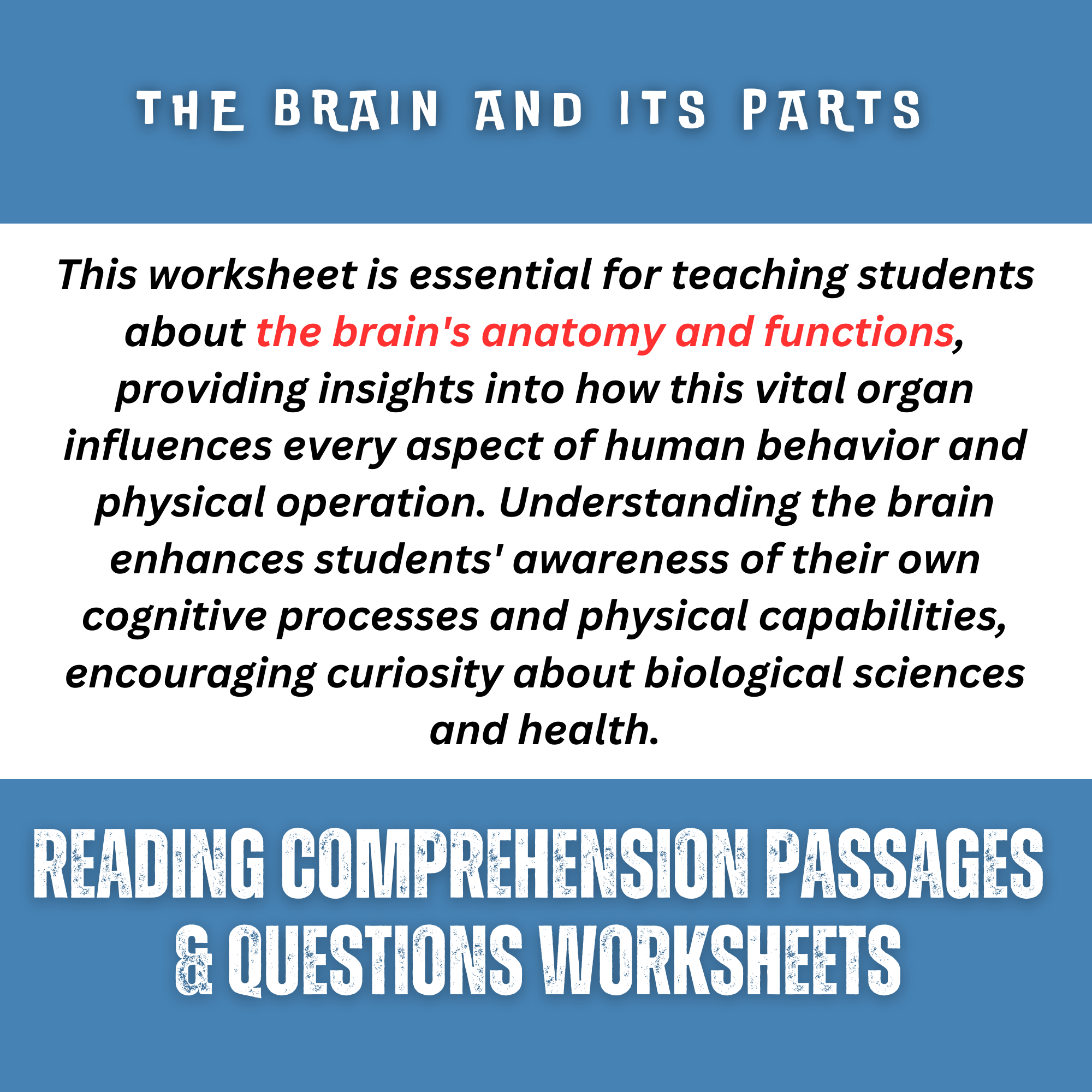 The Brain and Its Parts -Psychology and Human Behavior Reading ...