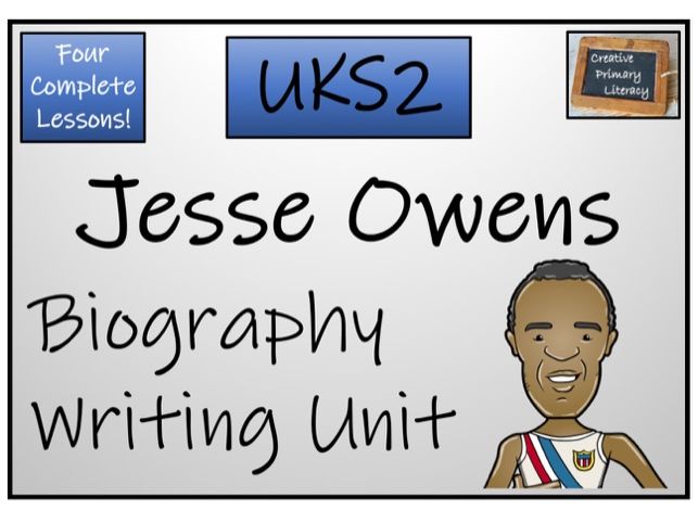 UKS2 Literacy - Jesse Owens Reading Comprehension & Biography Bundle ...