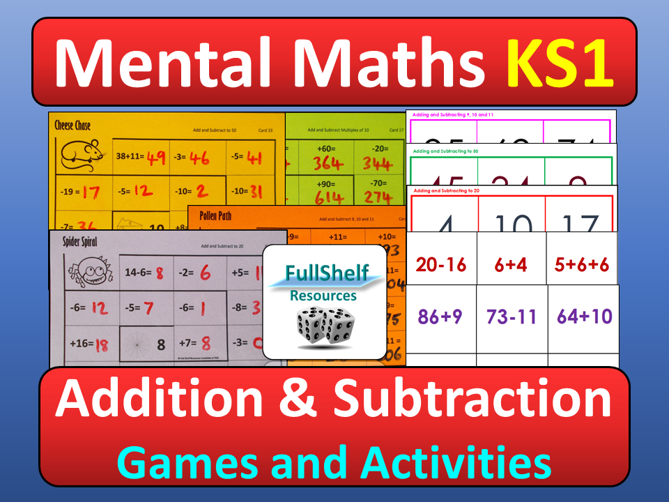 Mental Maths Activities KS1 Teaching Resources