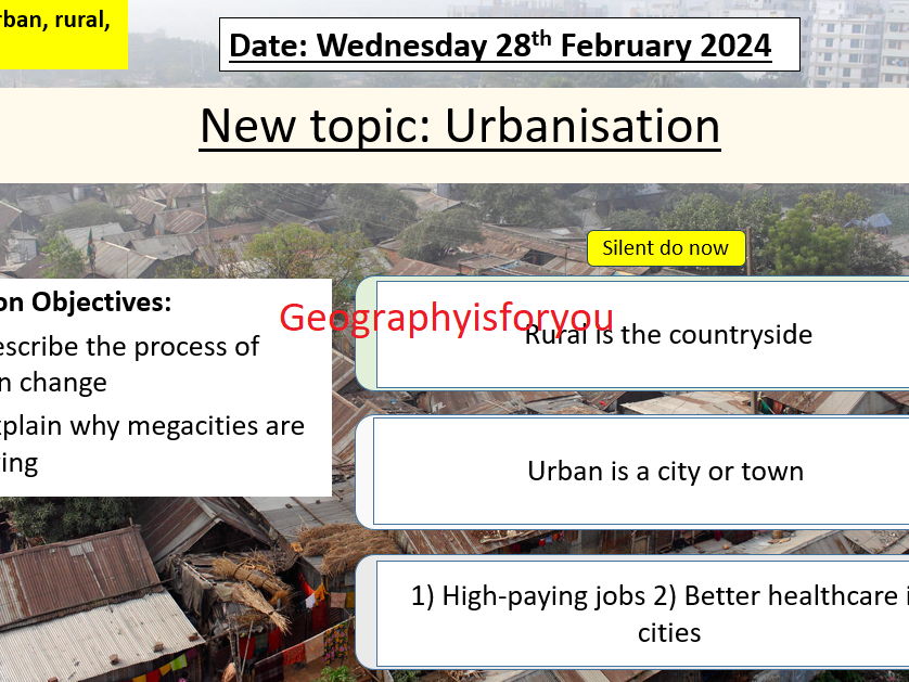 Urban issues and change introduction | Teaching Resources