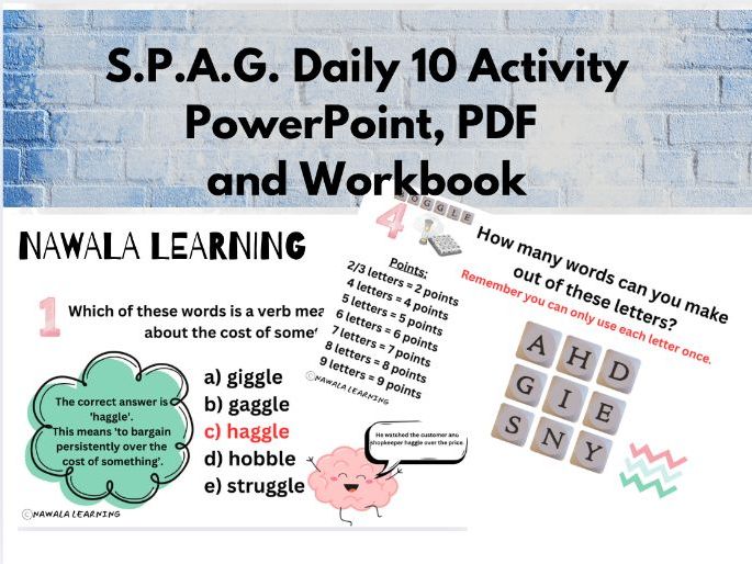 S.P.A.G. Daily 10 Activity Pack (Set 1) | Teaching Resources