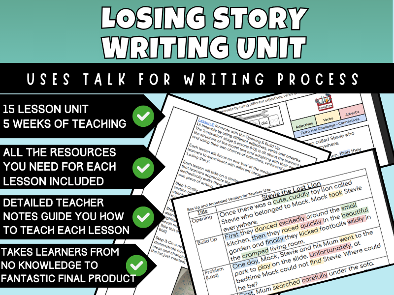 Talk 4 Writing - Story Writing Unit - 15 Lessons | Teaching Resources