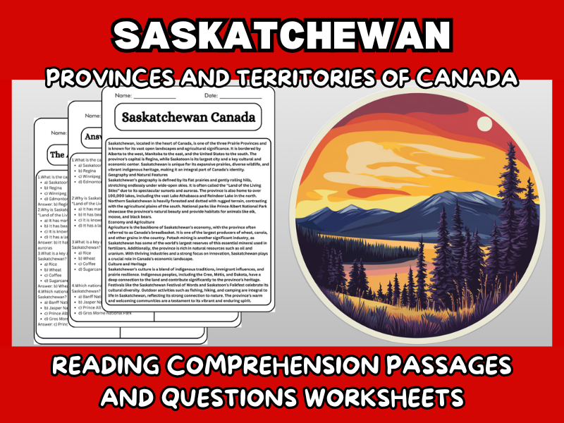Saskatchewan - Provinces and Territories of Canada Reading ...