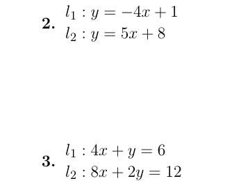 Relative position of two lines worksheet (with solutions) | Teaching ...