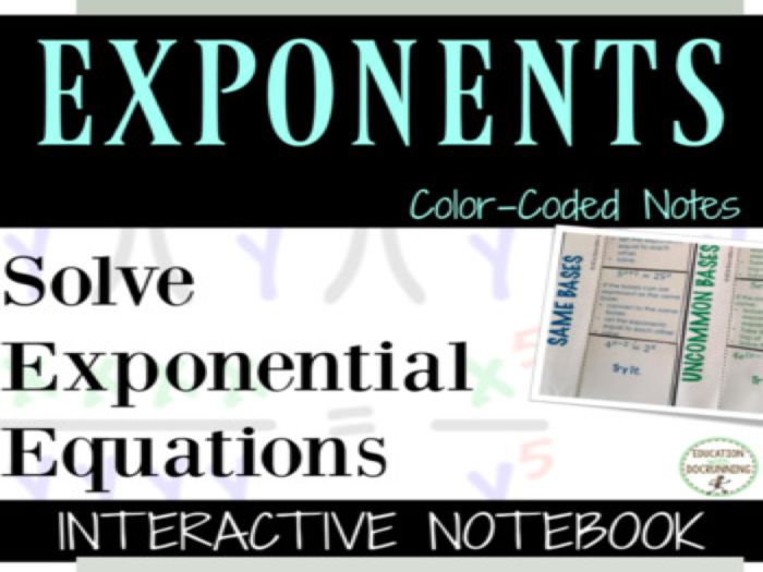 Secondary exponentials and logarithms resources