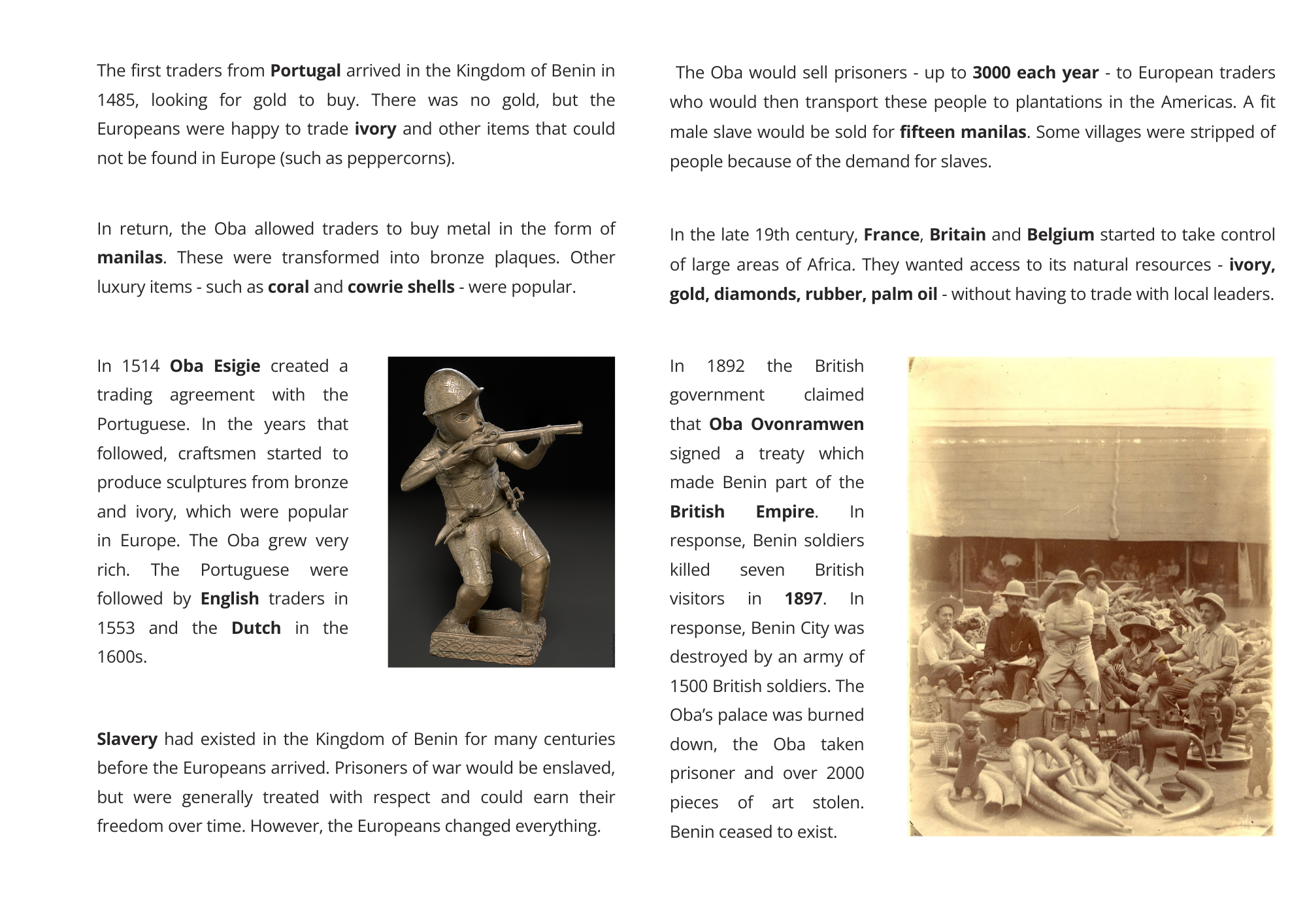 The Kingdom of Benin - The Raid of 1897 Presentation | Teaching Resources