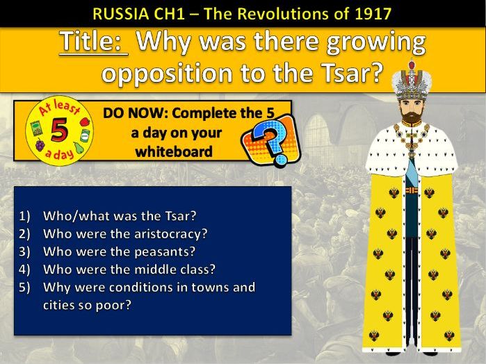 GCSE Edexcel 9–1 Russia 1917–41 – L2 Opposition Groups & Source Q | No ...