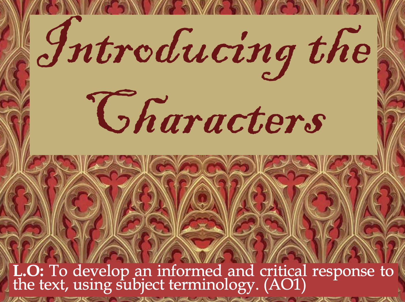 The Italian by Ann Radcliffe - Gothic novel - A Level Literature Unit ...