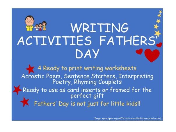 FathersDayWritingActivities + CraftIdeas by KnowntoWork - Teaching ...