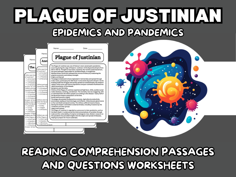 Plague of Justinian - Epidemics and Pandemics Reading Comprehension ...
