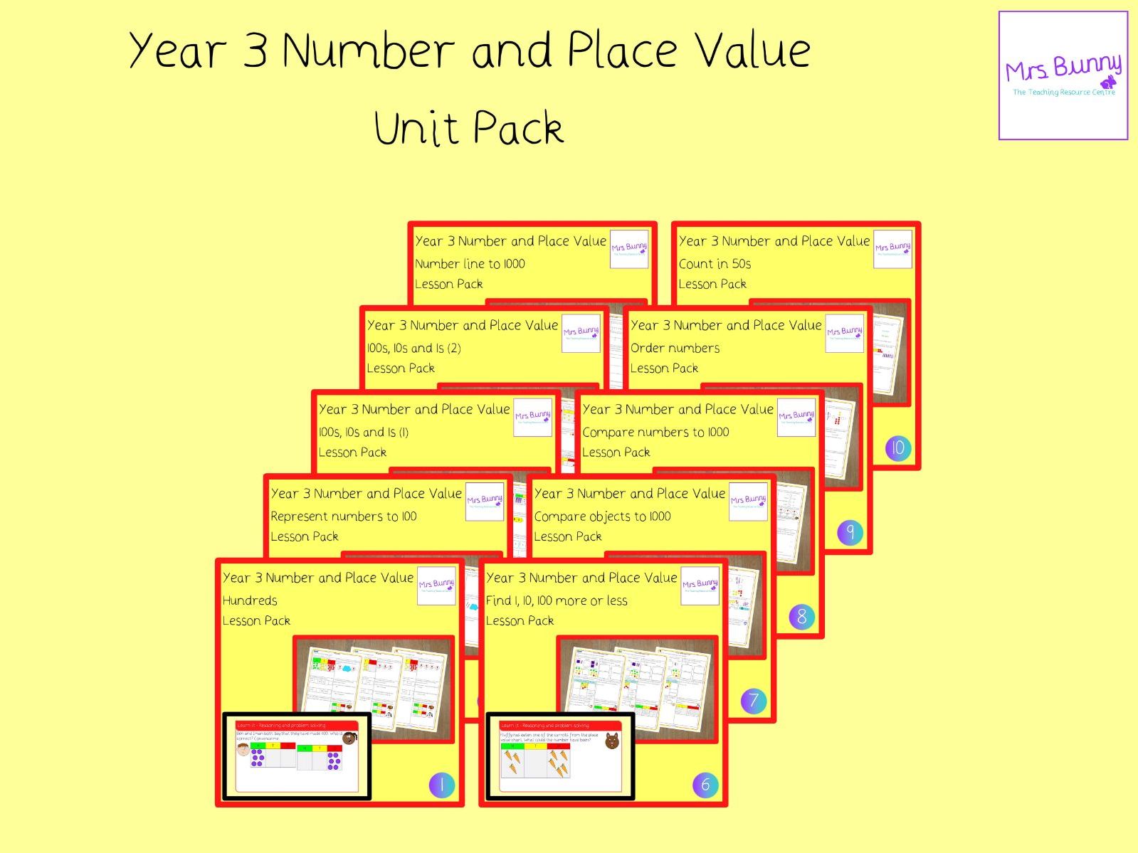 Year 3 Number And Place Value Unit Pack Teaching Resources