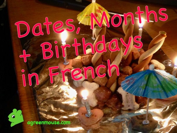Primary French resources: days, dates, months, seasons