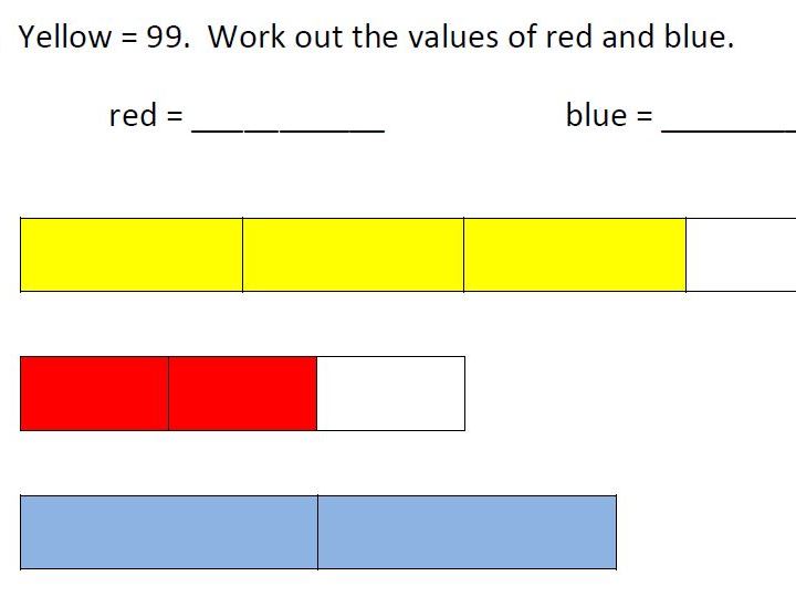 Bar Model Problem Solving Puzzles fractions Of Numbers And Proportion