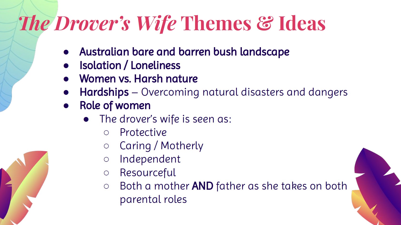 Henry Lawson Short Stories – Themes and Ideas Slideshow | Teaching ...