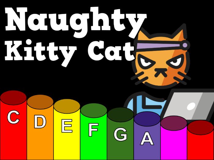 Naughty Kitty Cat - Boomwhacker Play Along Video and Sheet Music ...
