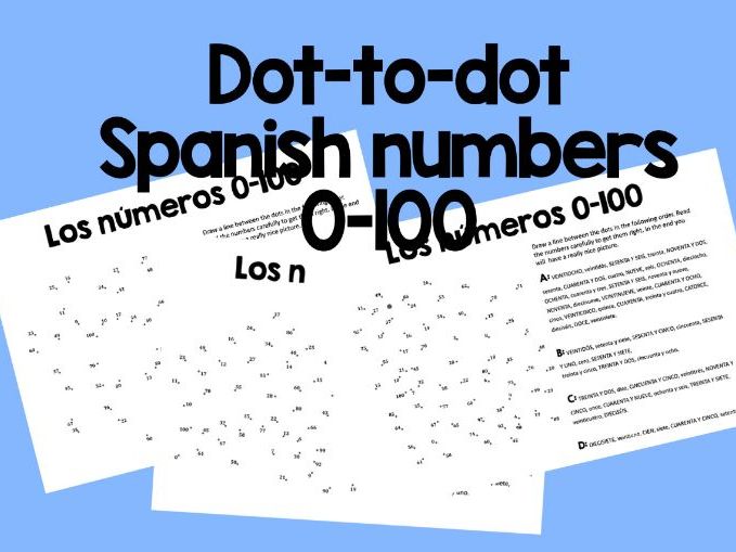 "Spanish Dot-to-Dot Fun: 1-50!" - Engage Students with Interactive ...