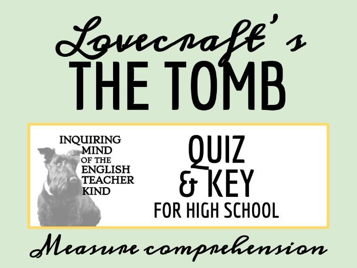 Short Stories by H.P. Lovecraft Quiz and Close Reading Bundle ...