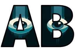 Eye Eyeball Lettering Set Display Title Letters Numbers Signs ...