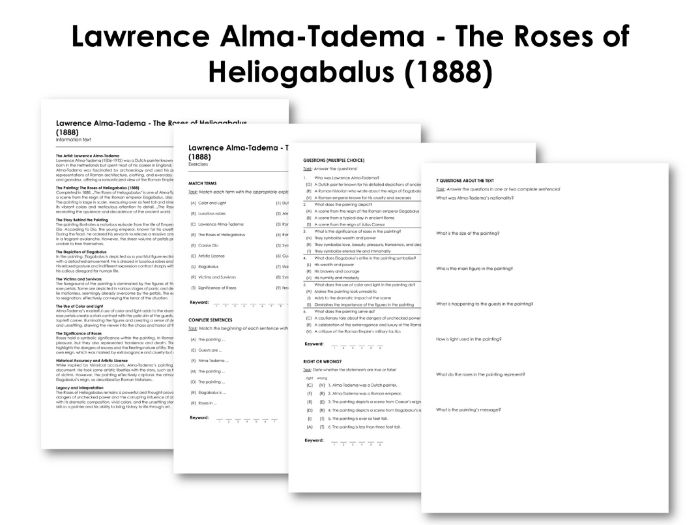 Lawrence Alma-Tadema - The Roses of Heliogabalus (1888) | Teaching ...