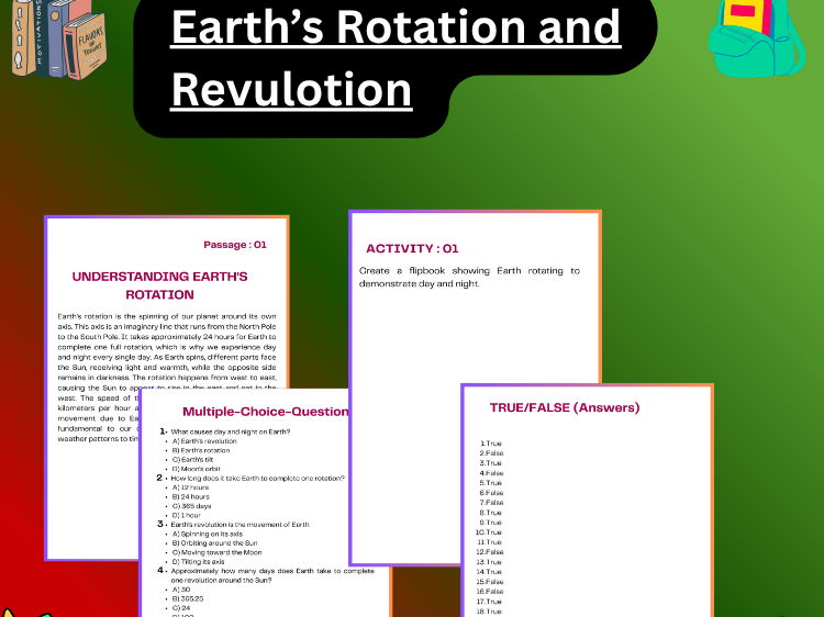 Earth's Rotation and Revulotion | Teaching Resources