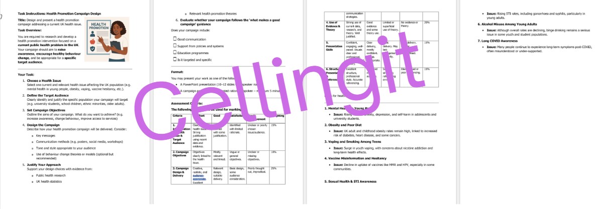Epidemiology & Health promotion - T Level Health - Core B Science ...