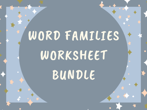 Word Families_Worksheet Bundle | Teaching Resources