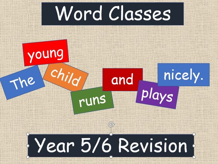 SPaG Word Classes Revision Teaching Resources SPaG Word Classes Revision Teaching Resources