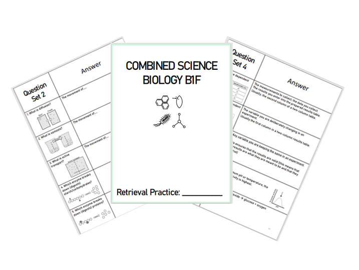 Combined Science Bio retrieval booklet | Teaching Resources