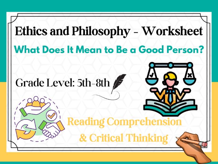 What Does It Mean to Be a Good Person?: Reading Comprehension Passages ...