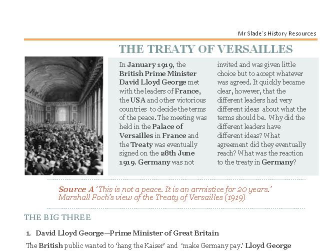 french reaction treaty of versailles