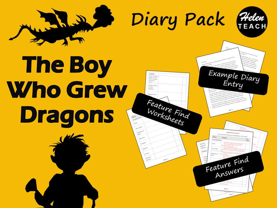 The Boy Who Grew Dragons | Diary Model Text Pack | Teaching Resources
