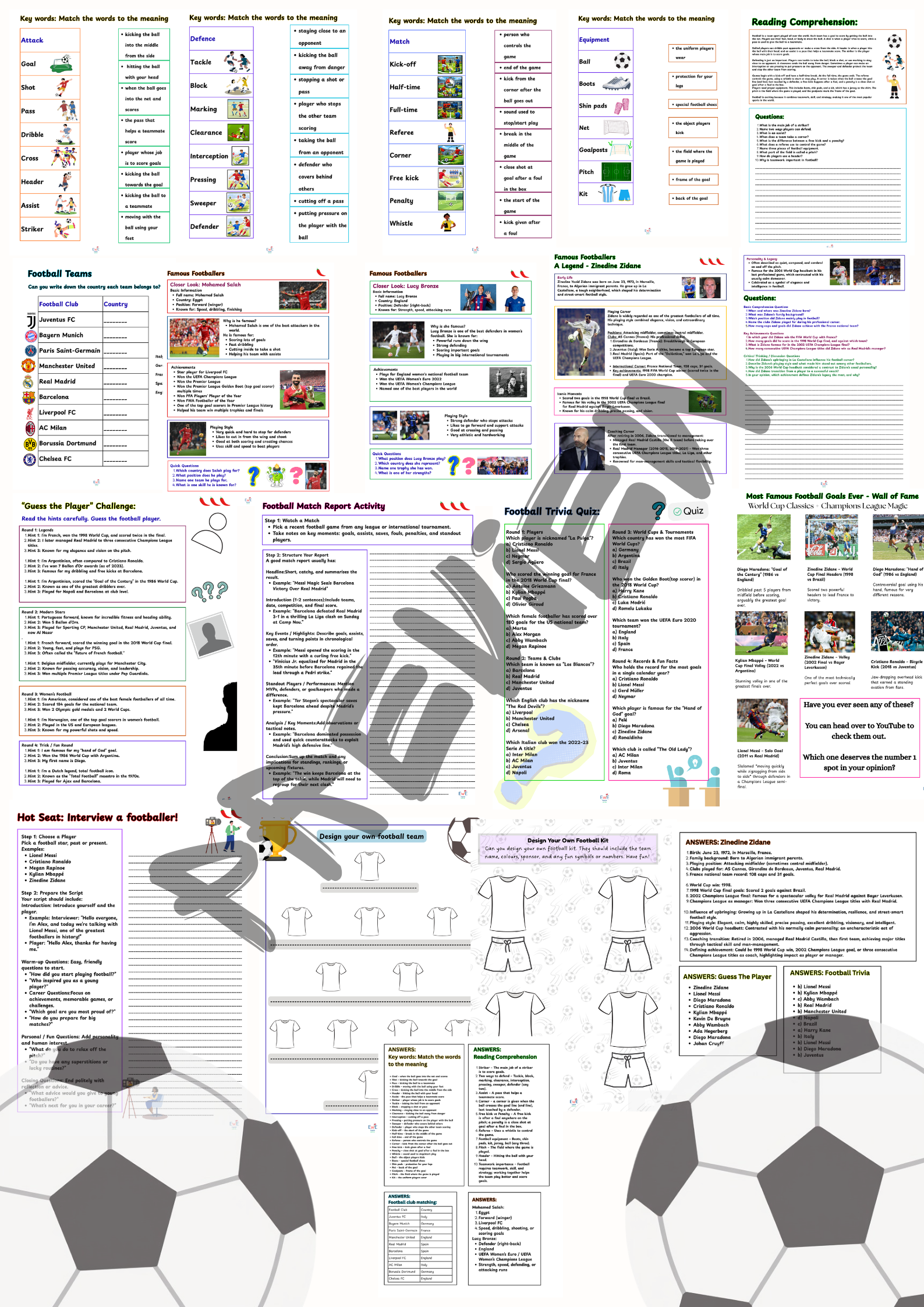 Football Mega Activity Pack | The Ultimate Football Learning Workbook ...