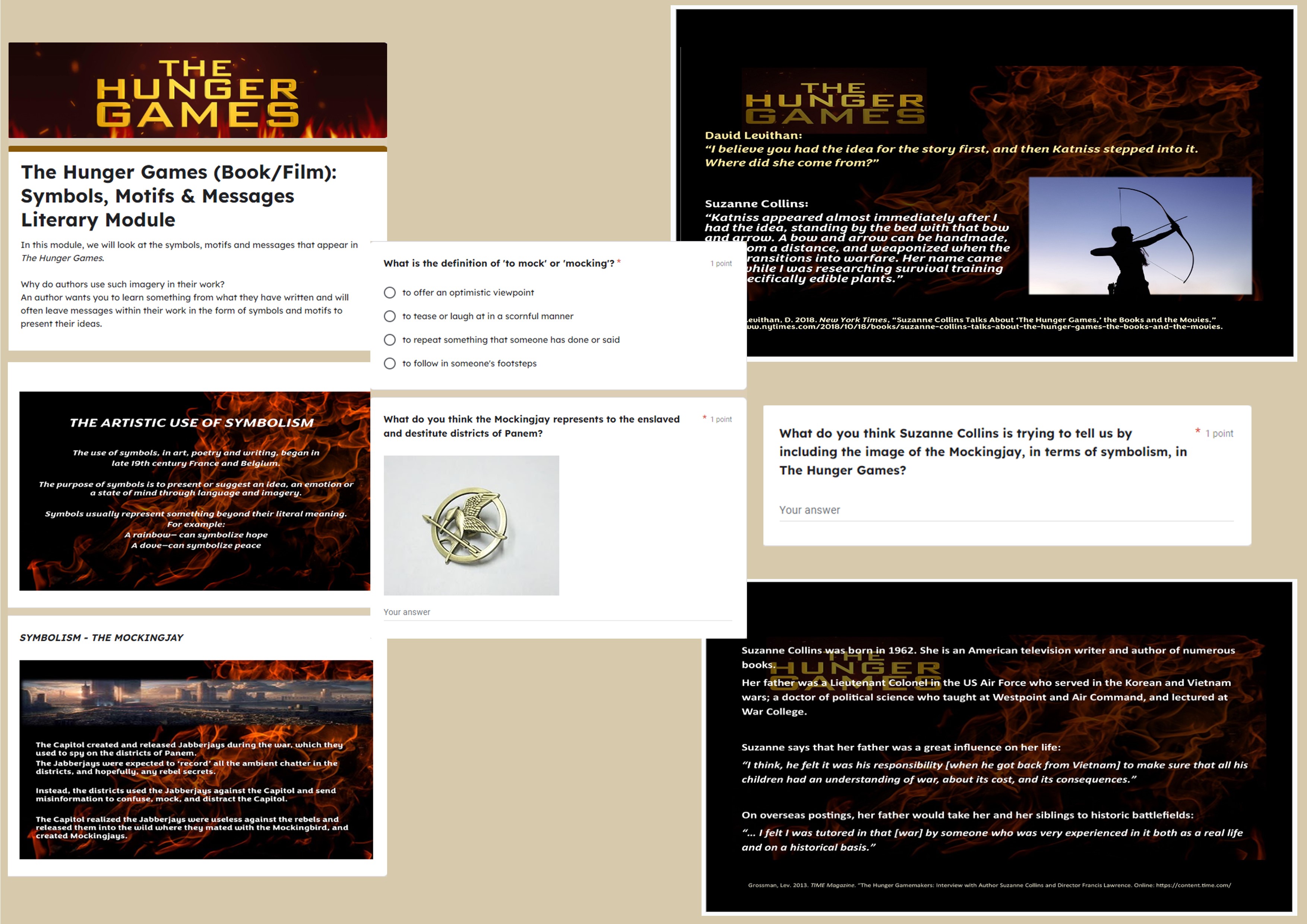 Symbols, Motifs & Messages in The Hunger Games - Literary Module ...
