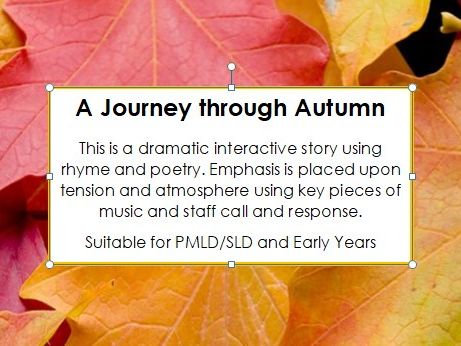 Sensory Story Autumn - Special Needs /PMLD/SLD/ASD/ Early Years ...