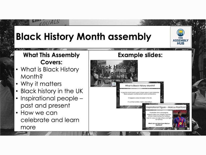 Black History Month Assembly PowerPoint – KS1 & KS2 Primary Assembly ...
