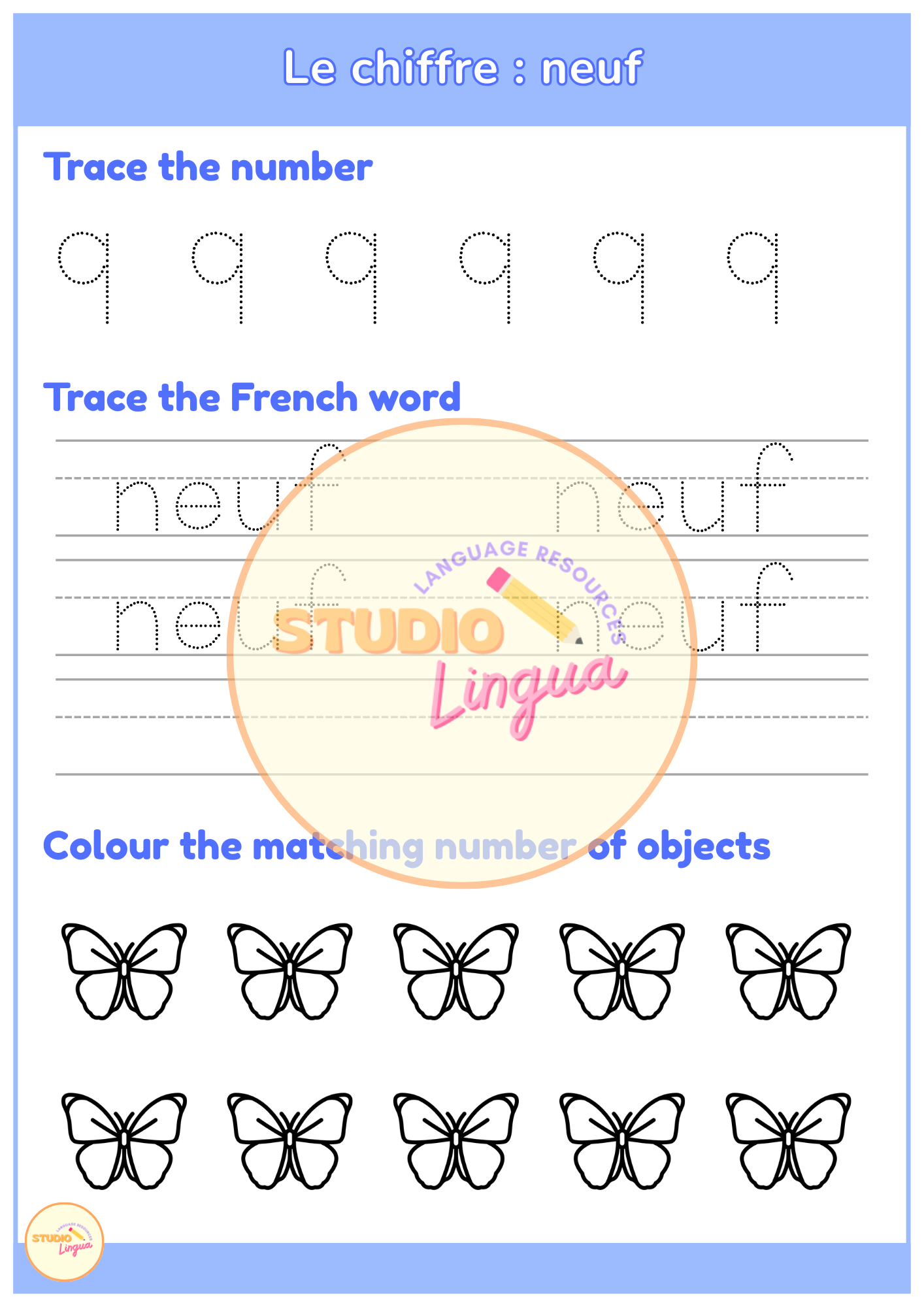 French Numbers 0–10 | EYFS / Preschool Pack | Printable PDF | Teaching ...