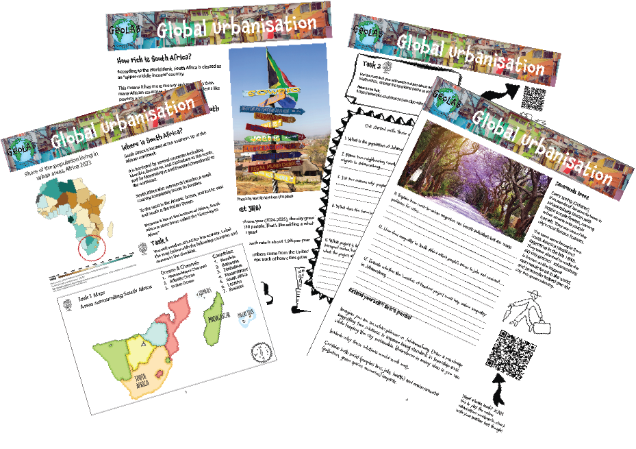 Urbanisation in South Africa KS3 | Teaching Resources