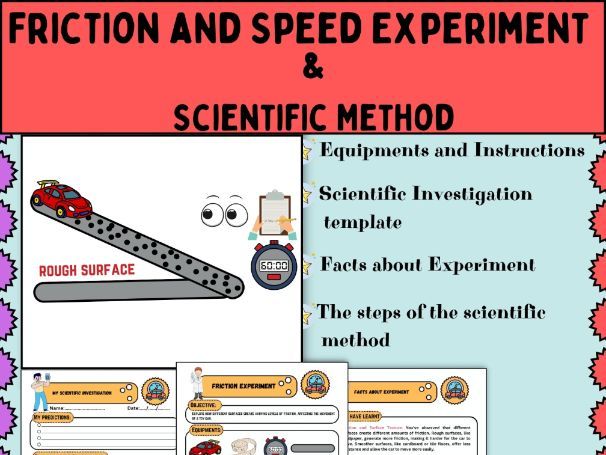 Friction and Speed Experiment : STEM activities and Scientific Method ...