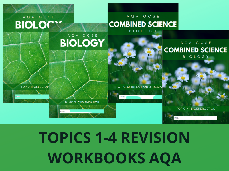 Topics 1 4 Biology Revision Workbooks GCSE AQA Combined Science 