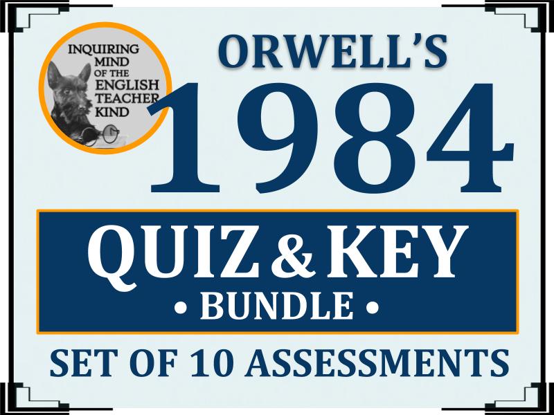1984 by George Orwell - Quiz Bundle | Teaching Resources