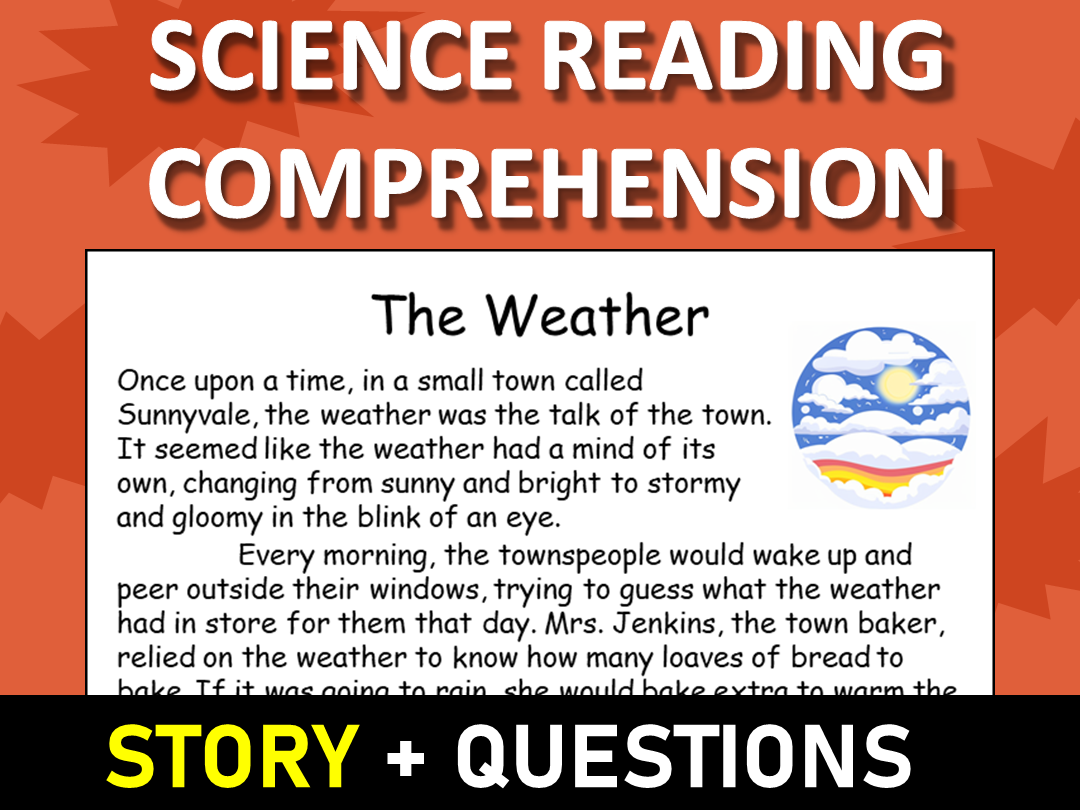 The Weather Reading Science Story Comprehension Questions Worksheet ...
