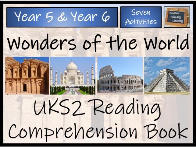 UKS2 Seven Wonders Of The World Reading Comprehension Book Teaching 