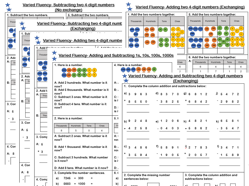 White Rose Maths Year 4 Addition And Subtraction Of Two 4 digit