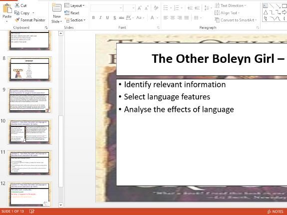 AQA English Language Paper 1 Q1-3 | Teaching Resources