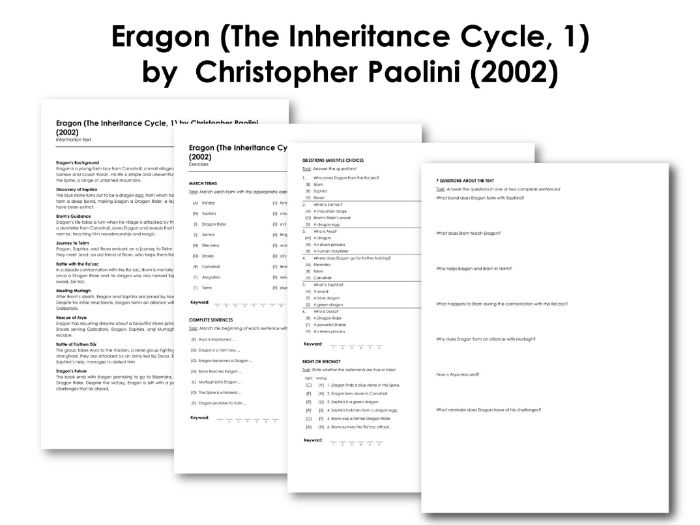 Eragon (The Inheritance Cycle, 1) by Christopher Paolini (2002 ...