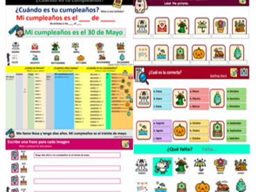 Los meses y el cumpleaños -Months and birthday | Teaching Resources