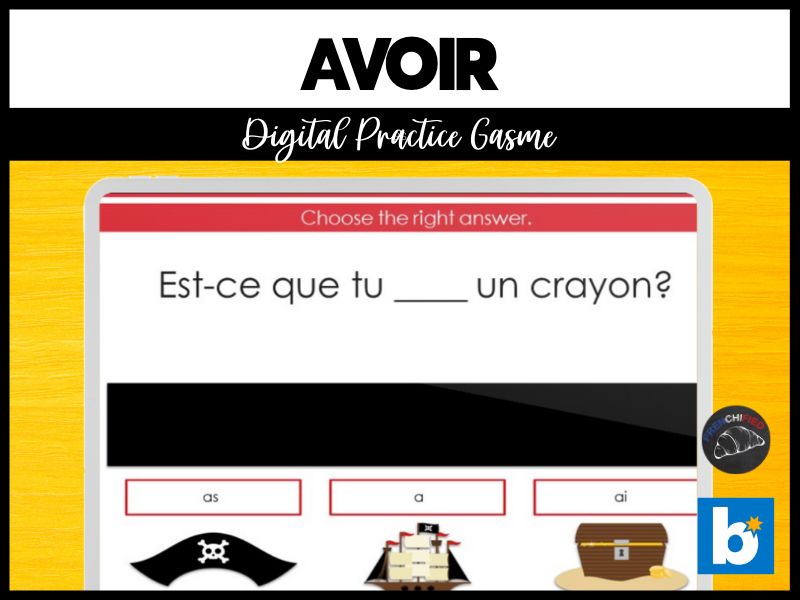 French verb AVOIR - Boom™ Cards | Teaching Resources