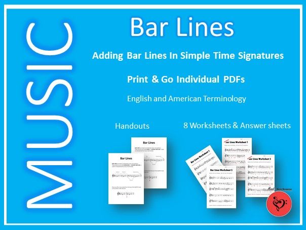 Bar Lines in Simple Time Signatures | Teaching Resources
