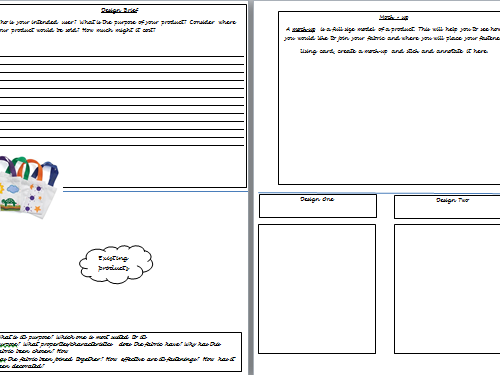 Design and Technology year 4 Textiles Project | Teaching Resources